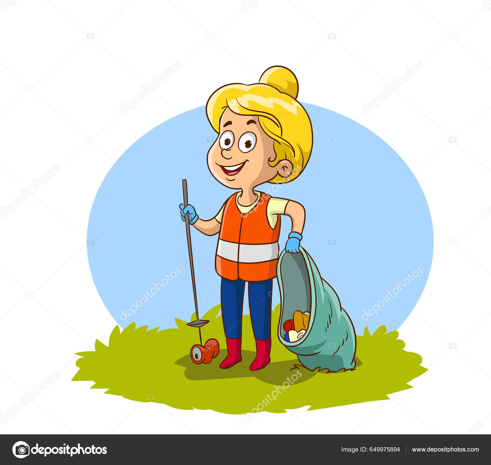 Children Cleaning Environment Garbage Cartoon Vector Stock Vector by ... Children Cleaning Environment Garbage Cartoon Vector Stock Vector by ...