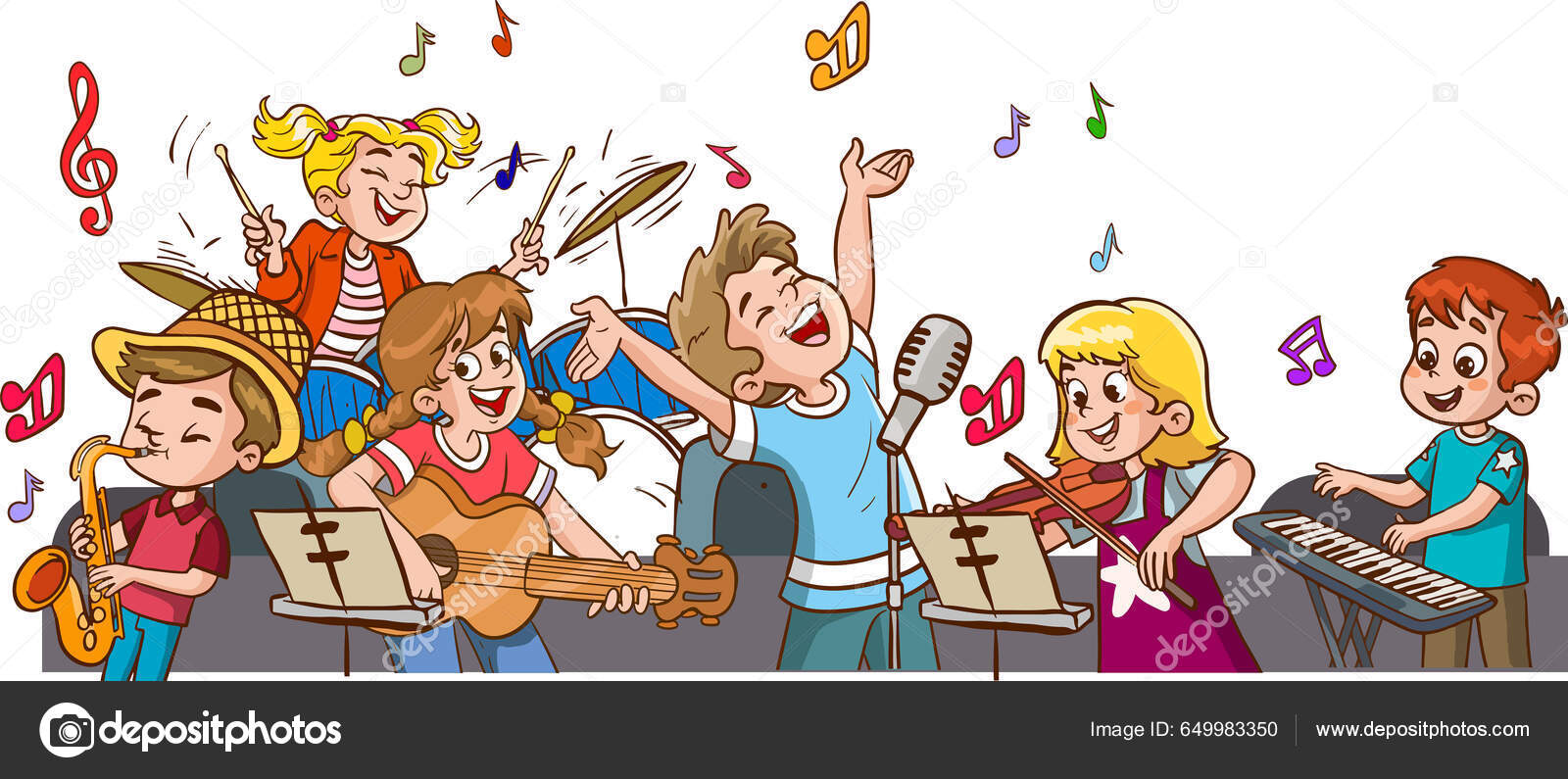 School Orchestra Clipart