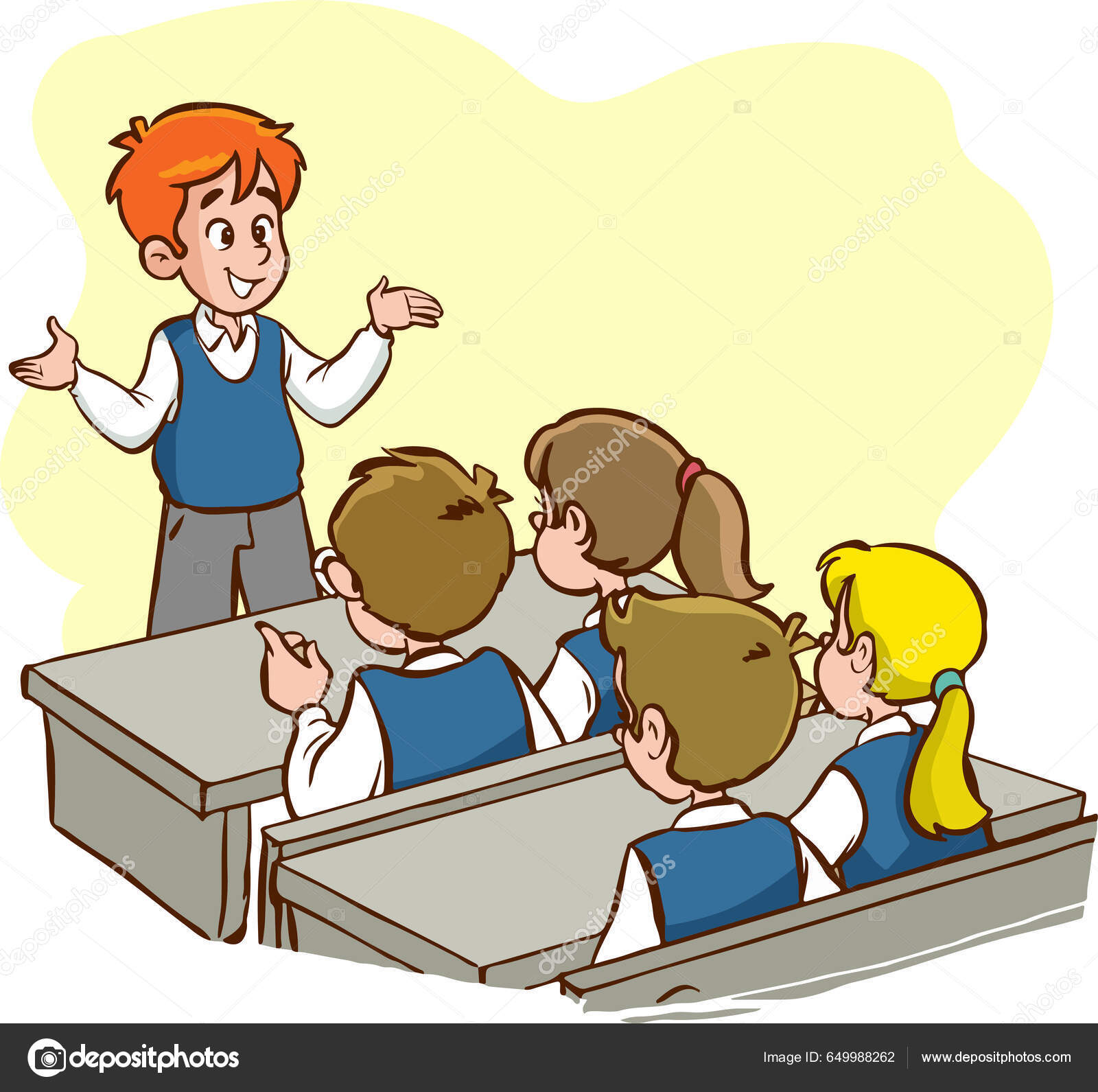 Talking In Class Cartoon