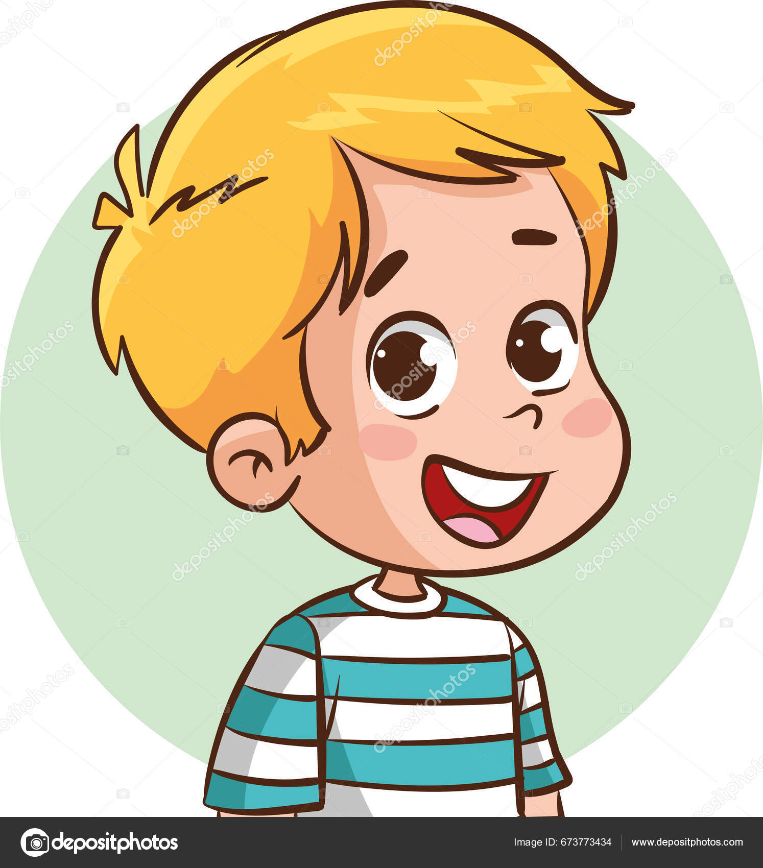 Children Portrait Cartoon Vector Illustration Stock Vector by ...