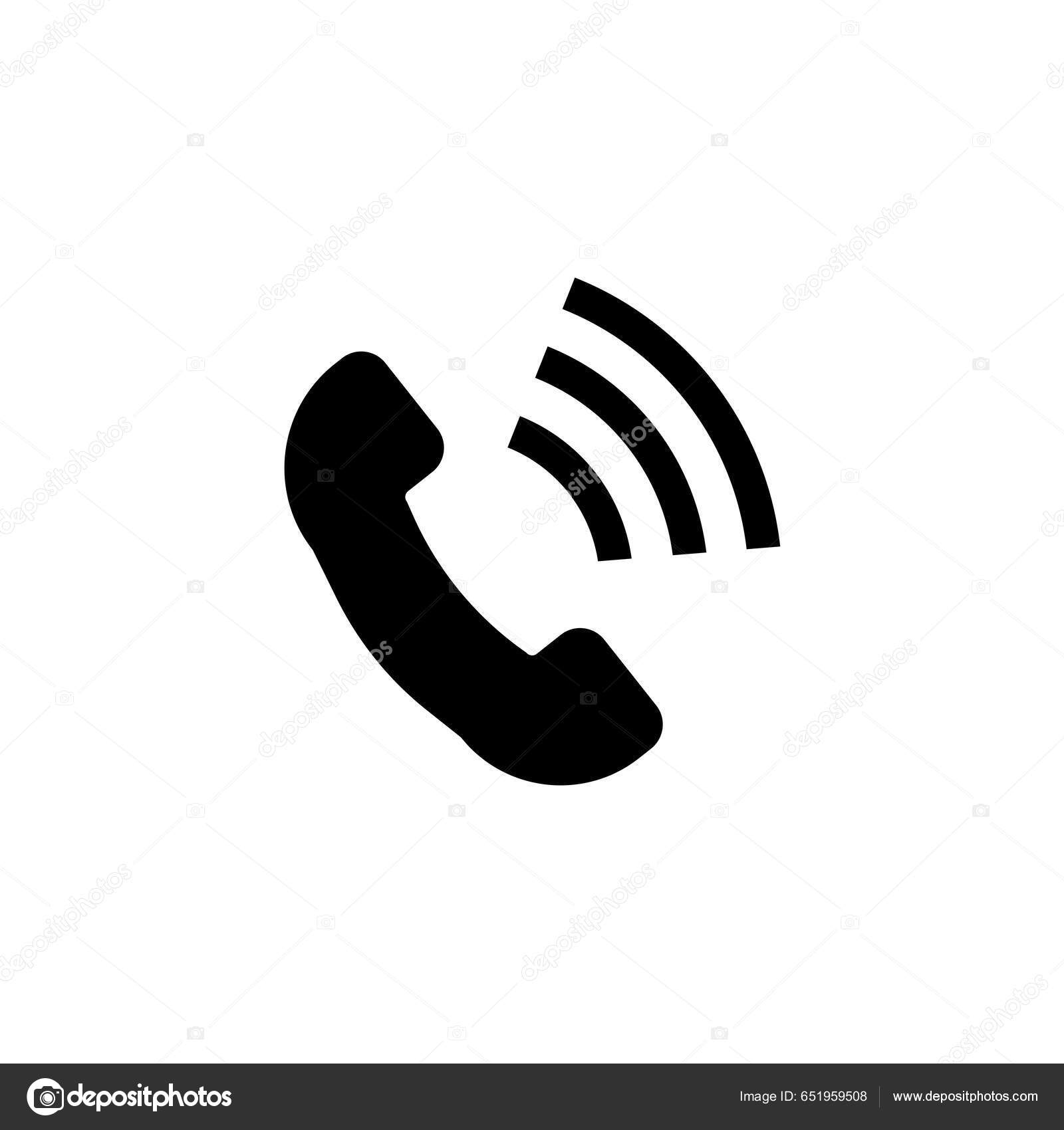 Ícone Chamada Vetor Ícone Telefone vetor(es) de stock de ©Harperuki ...