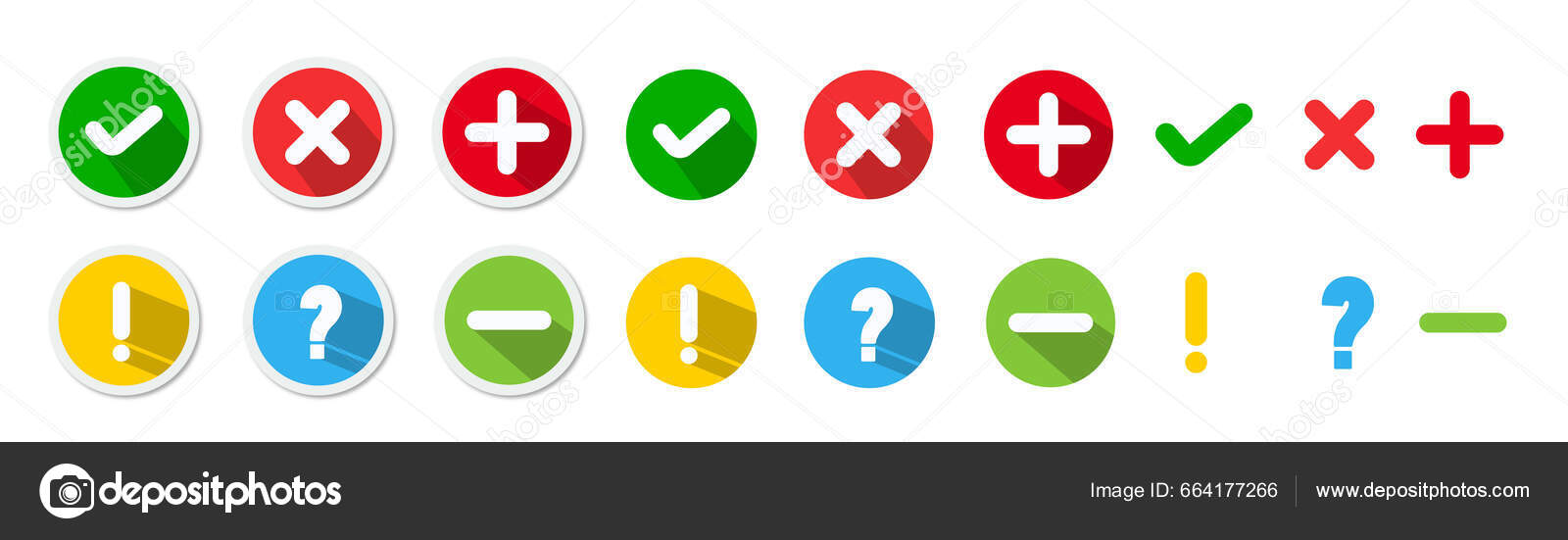 Vettoriale stockVera Falsa Icona Controlla Contrassegni Icone ...