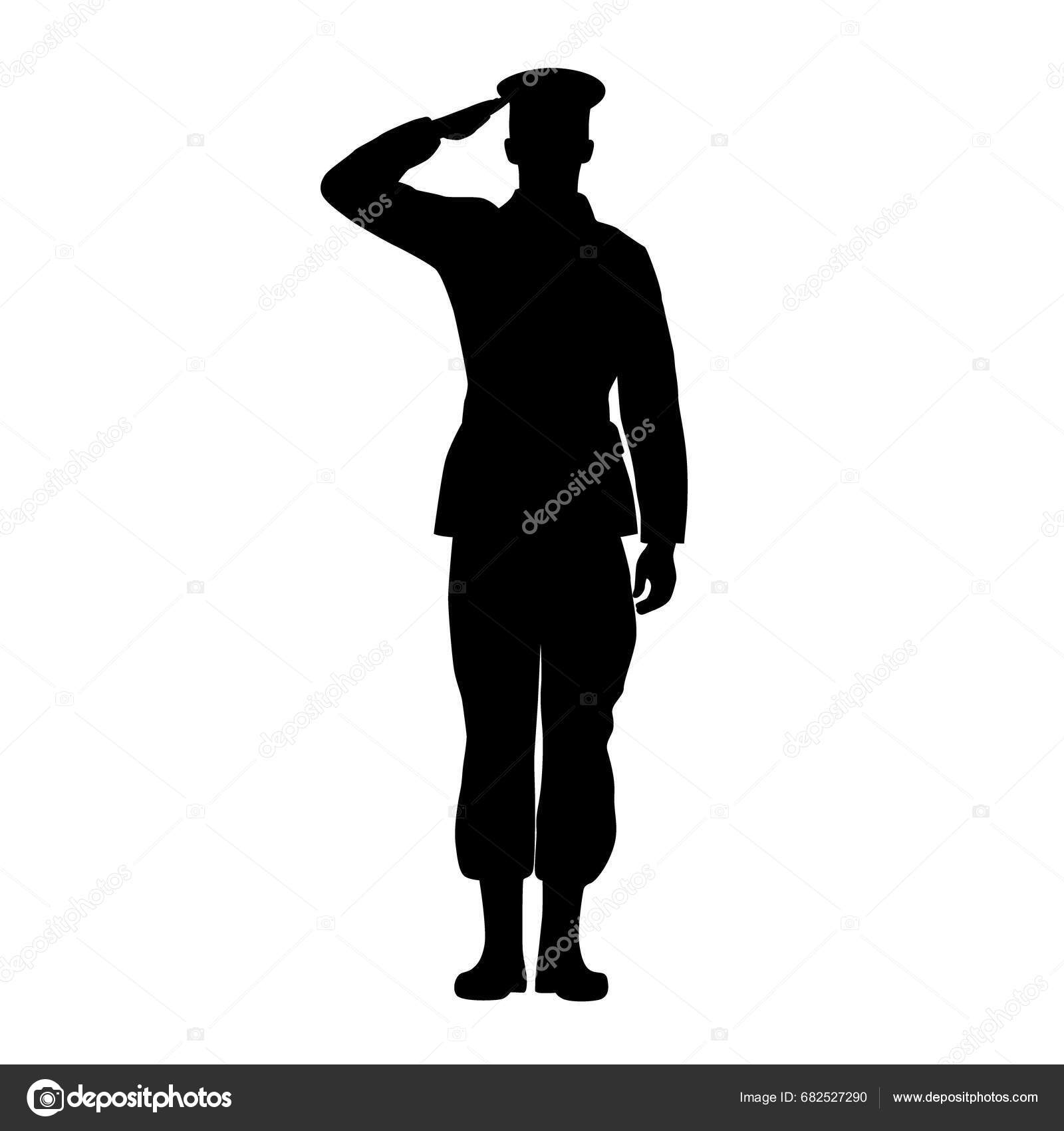 Salute Soldier Silhouette Saluting Army Soldier Saluting Male Army ... Salute Soldier Silhouette Saluting Army Soldier Saluting Male Army ...