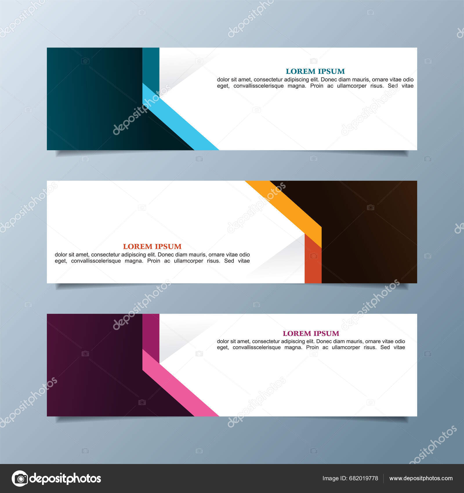 Creative Modern Web Banner Design Stock Vector by ©SabirGraphix 682019778