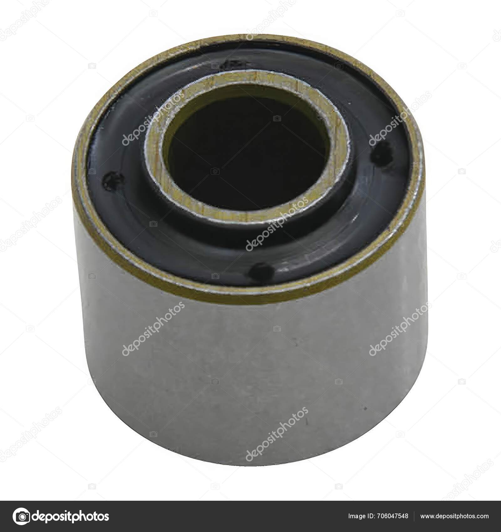 Close Cylindrical Rubber Bushing Rectangular Metal Ring Set White ...