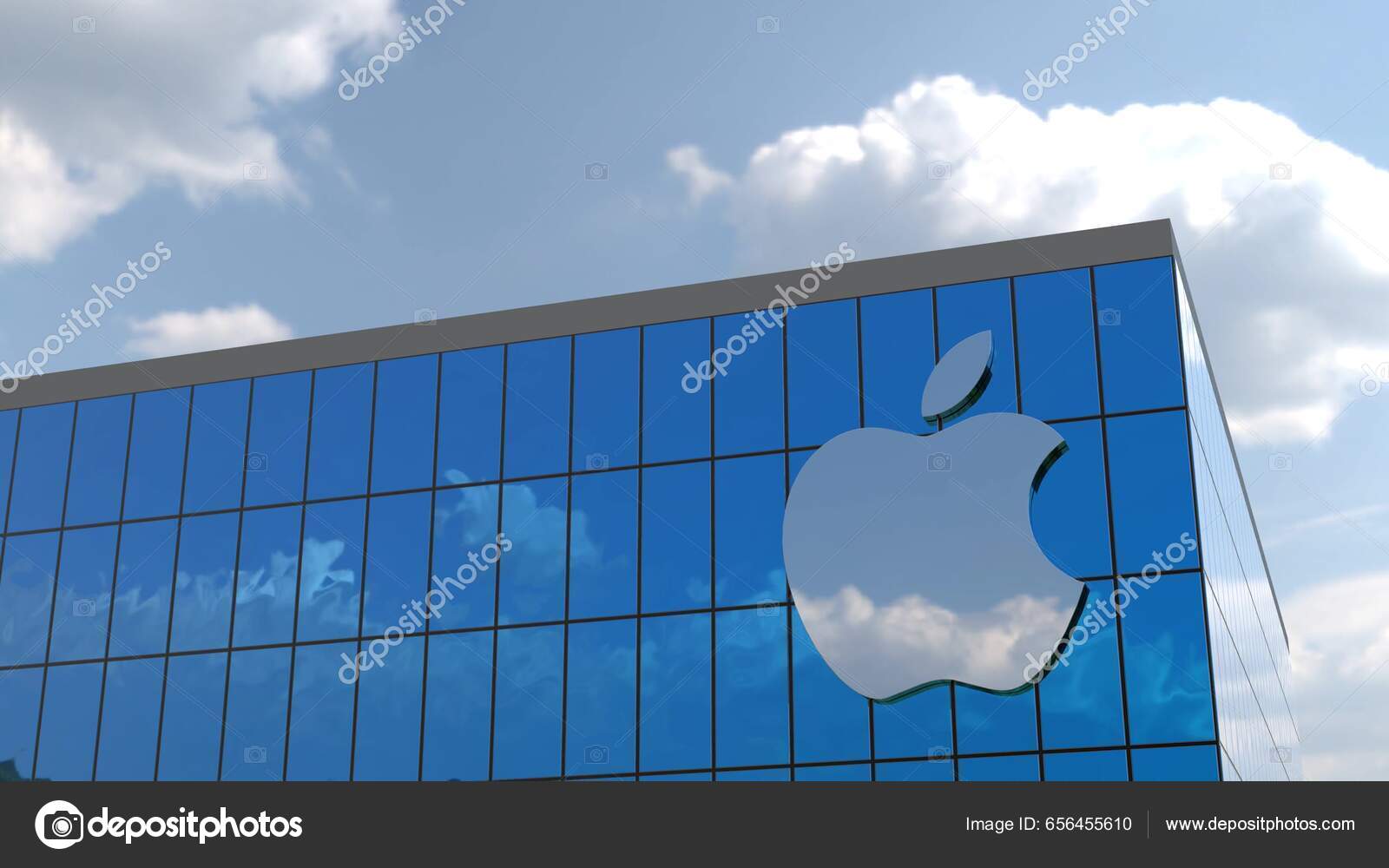 Apple Footage Showcases Distinguished Logo Renowned Corporation ...