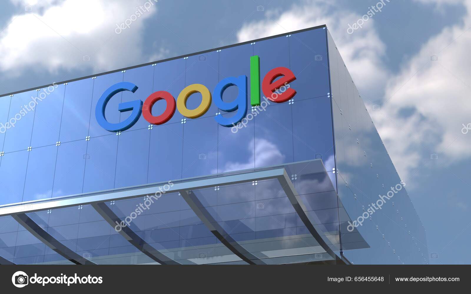 Google Get Glimpse Modern Architecture Only Editorial Footage Glass ...