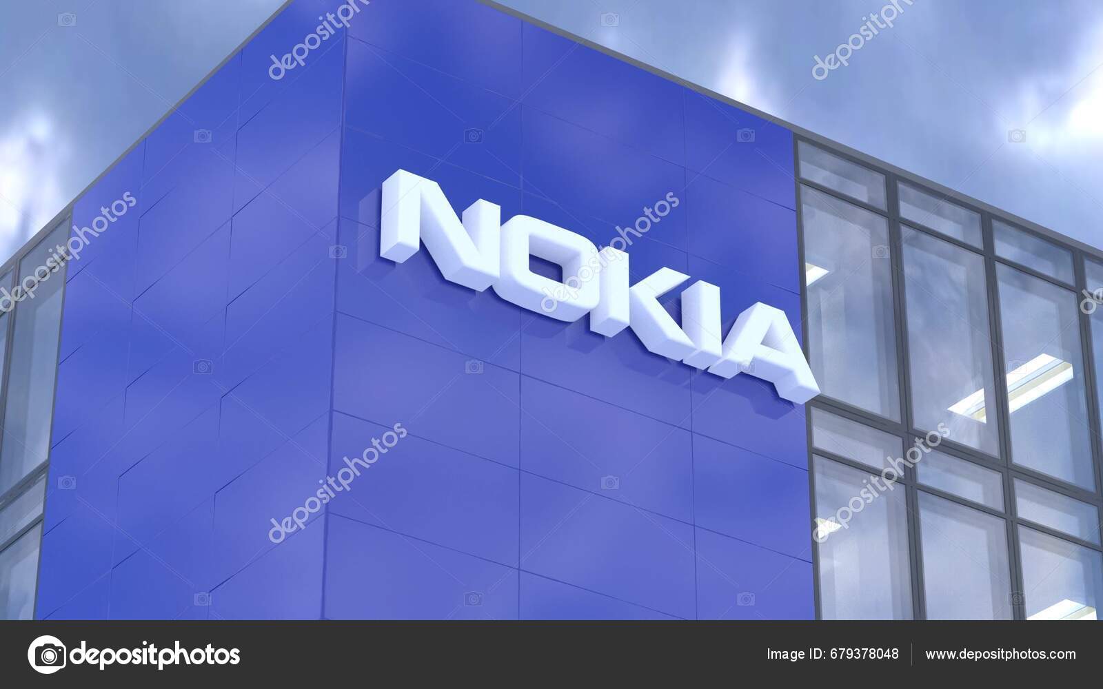 Nokia Editorial Render Corporate Logo Headquarters — Stock Editorial ...