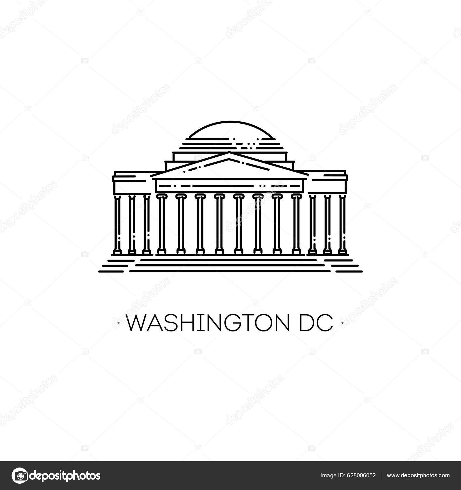 Thomas Jefferson Memorial Vector Illustration Stock Vector by ... Thomas Jefferson Memorial Vector Illustration Stock Vector by ...