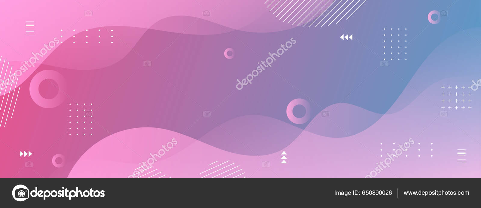 Banner Latar Belakang Penuh Warna Pink Dan Biru Gradationwave ...