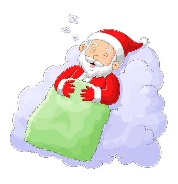 Santa Resting Clip Art