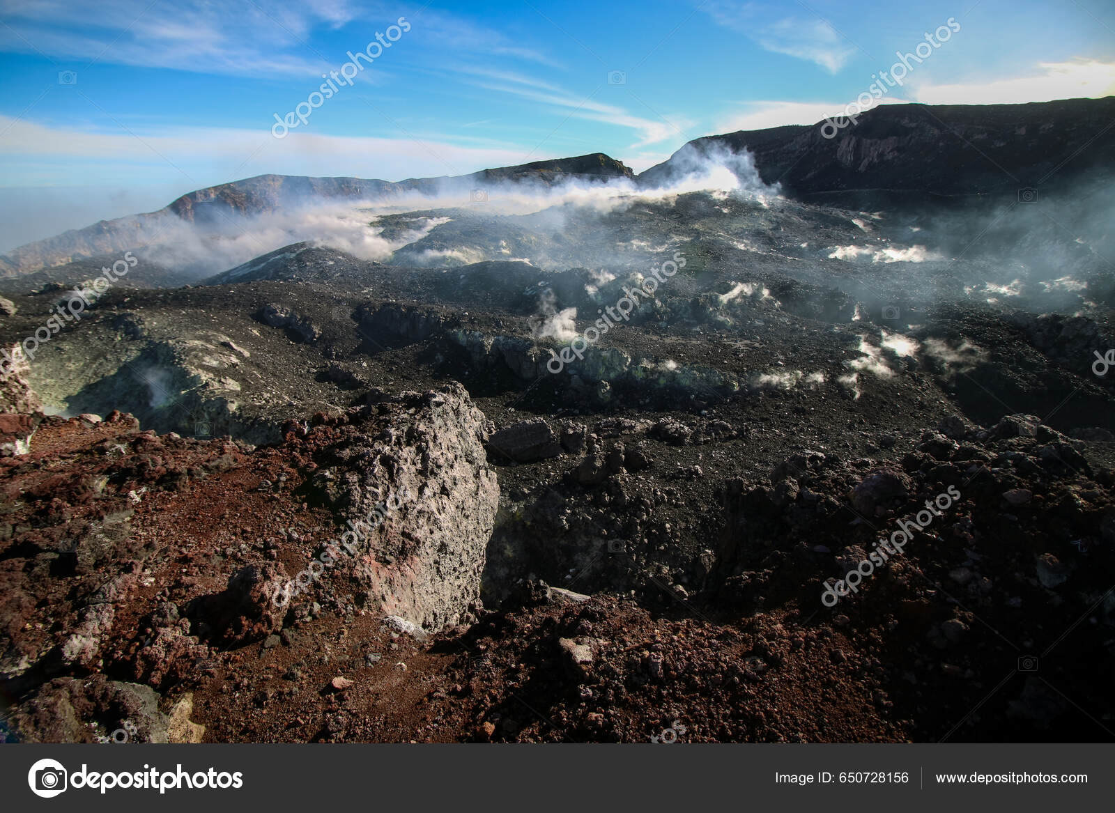 Close Crater Mount Slamet Highest Mountain Crater Central Java ... Close Crater Mount Slamet Highest Mountain Crater Central Java ...