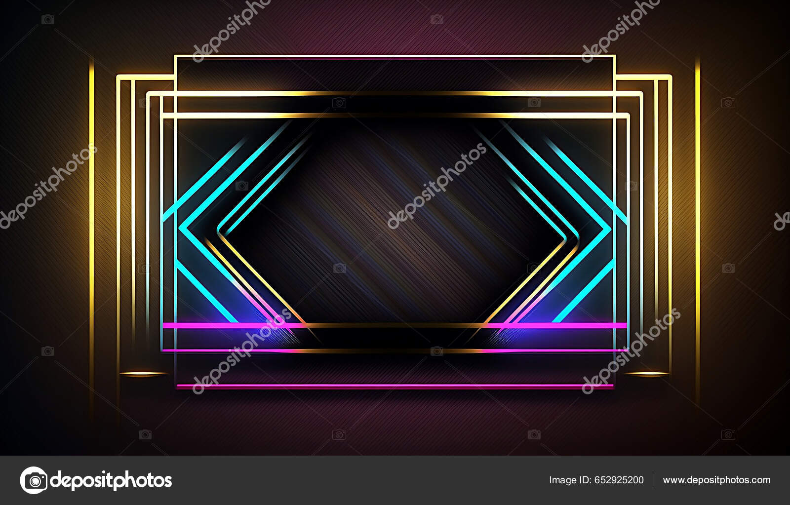Retro Neon Light Frame Background — Stock Photo © Tasia89 #652925200