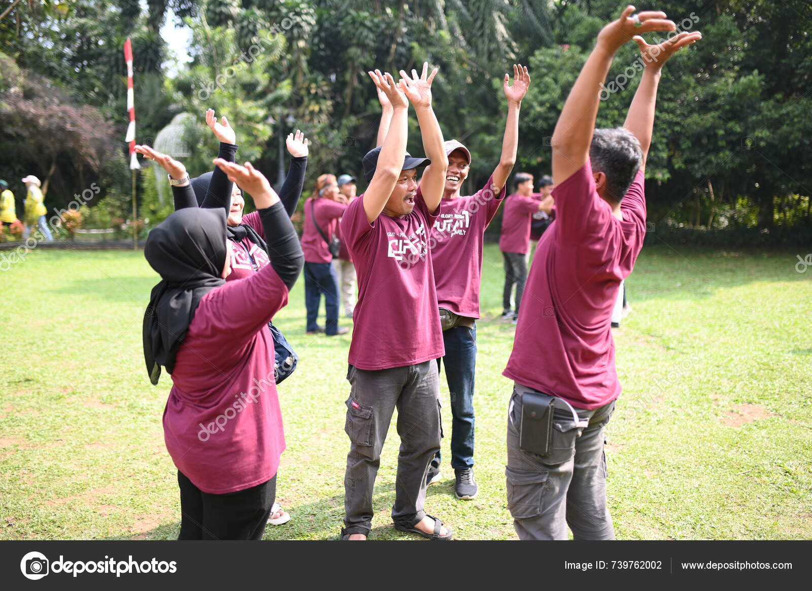 Bogor August 2024 Group People Engaged Team Building Activities ...
