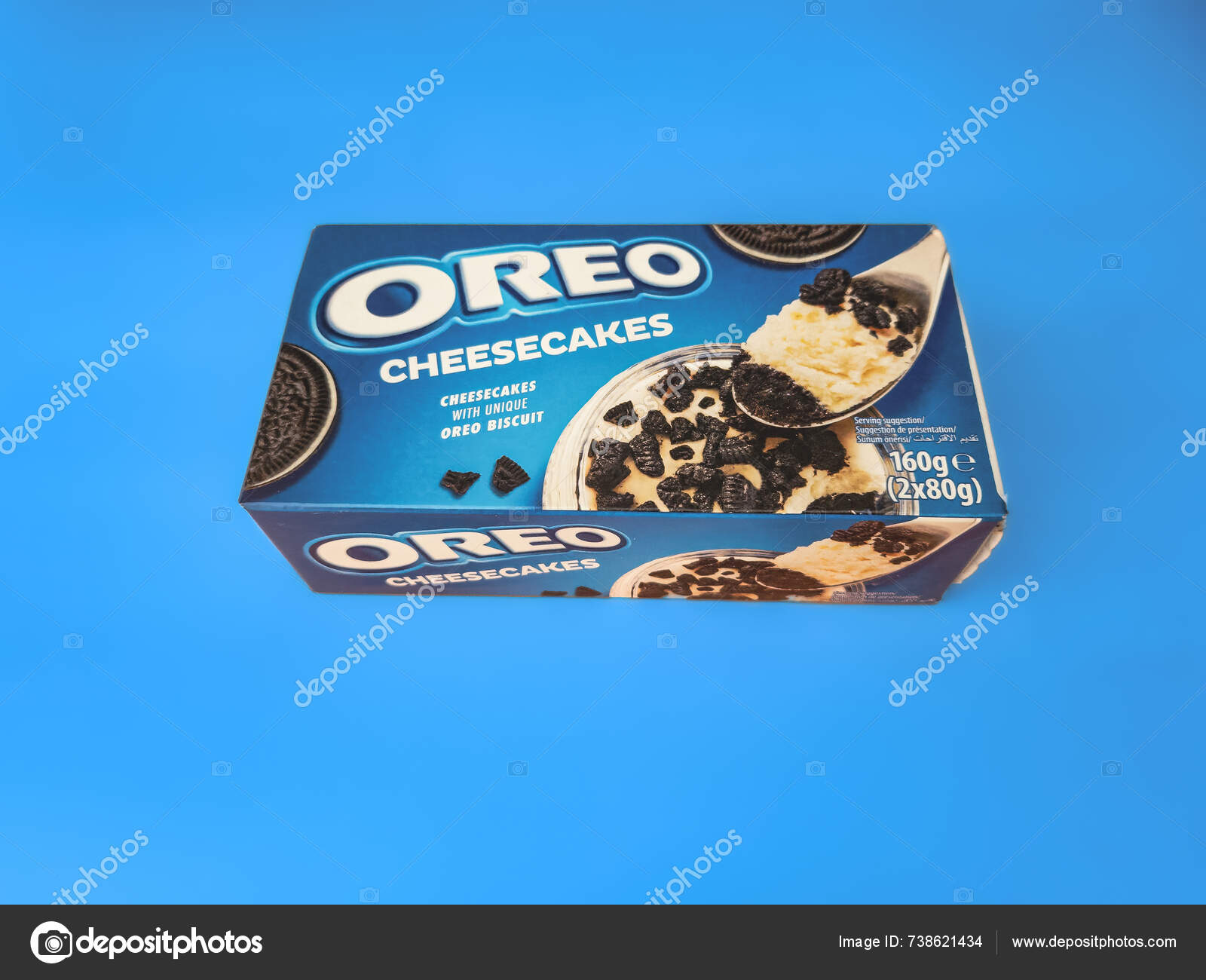 Thessaloniki Greece August 2024 Two Oreo Cheesecakes Box Each Oreo ...