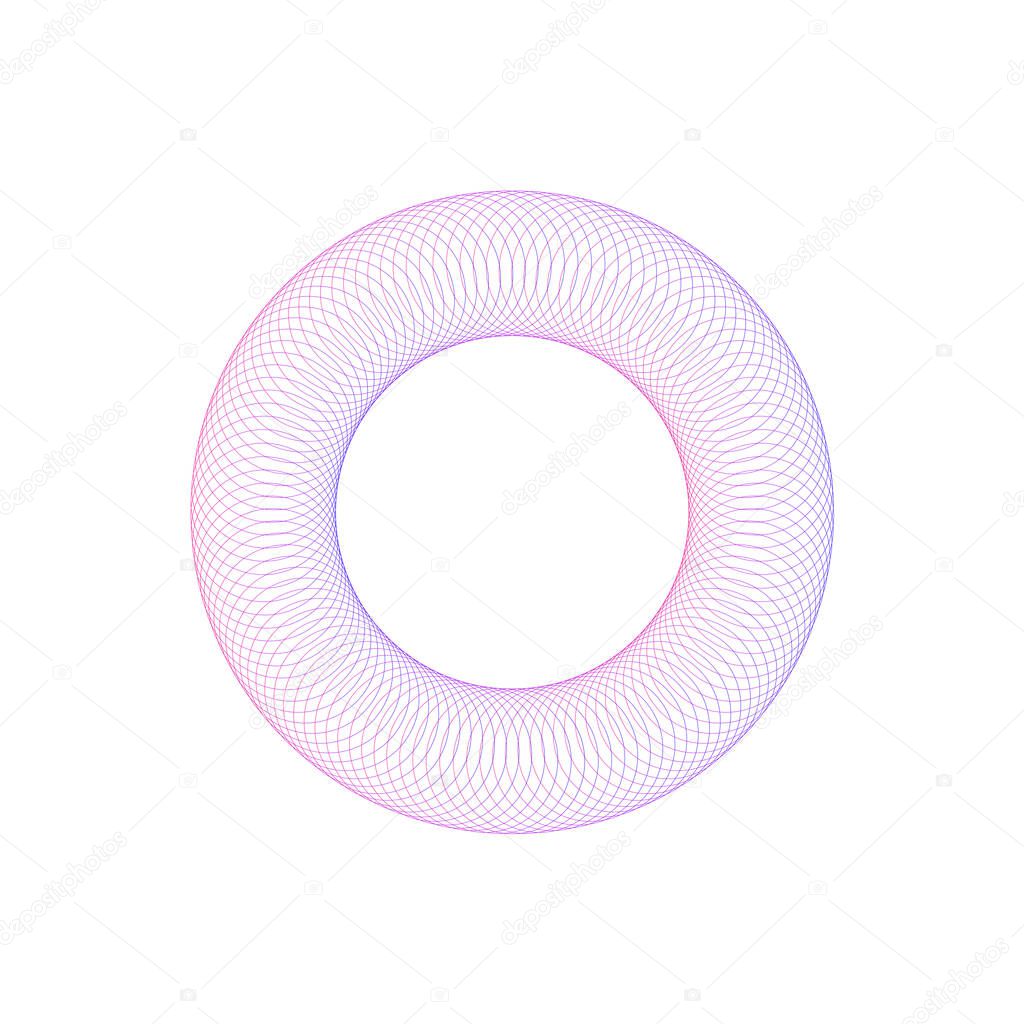 Elementos de diseño. Anillo círculo marco elegante borde. Abstracto ...