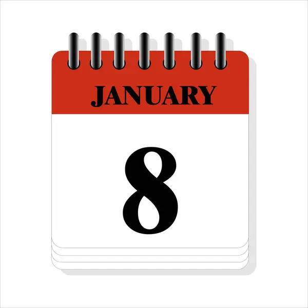 January Calendar Date Design Stock Vector by ©MJD_Studio 679630962