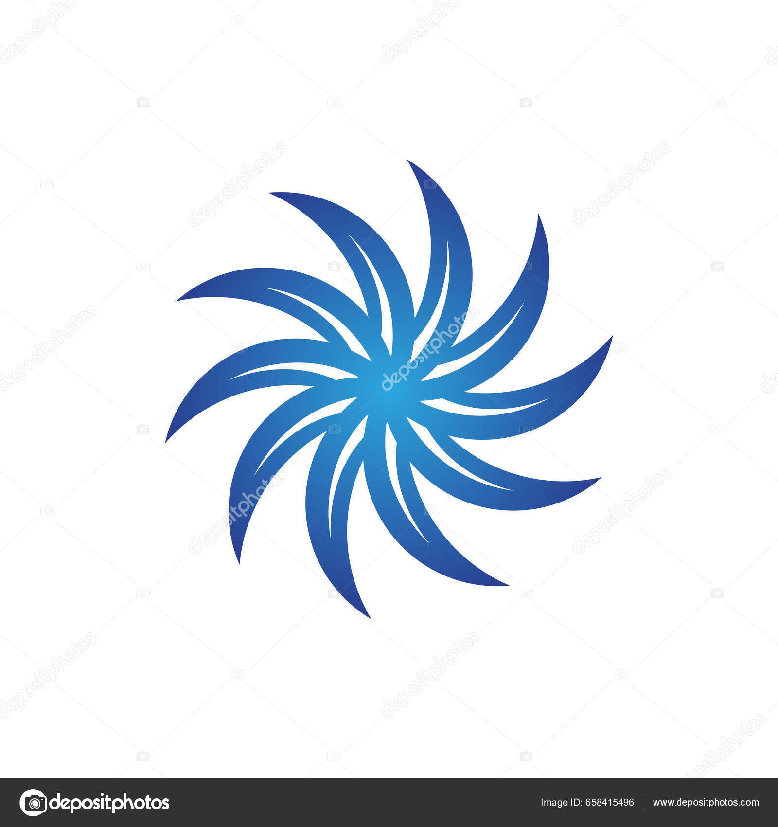 Vortex Symbol Vector Illustrator Abstract Icon Logo Template Design ...