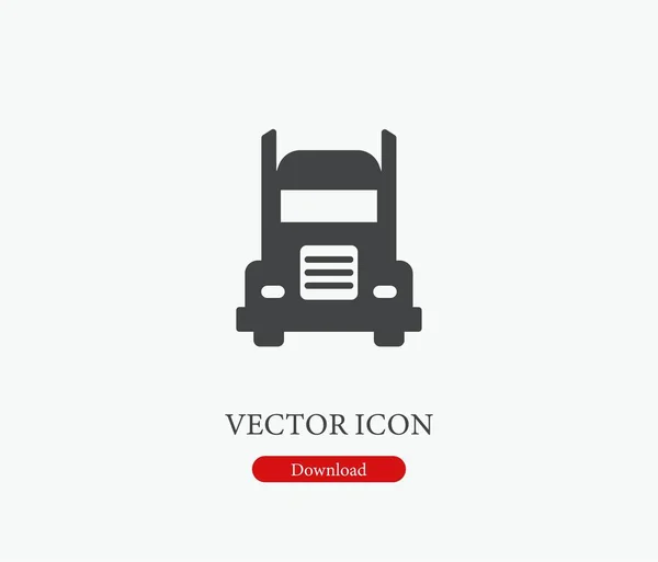 Icono de bosquejo de camión trailer imágenes de stock de arte vectorial ...