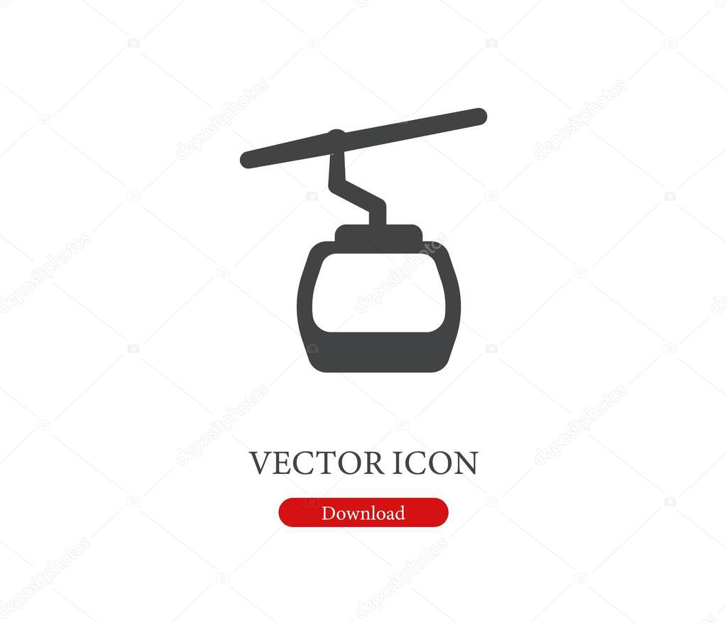 Icono de vector de teleférico. Símbolo en Línea Estilo de Arte para ...