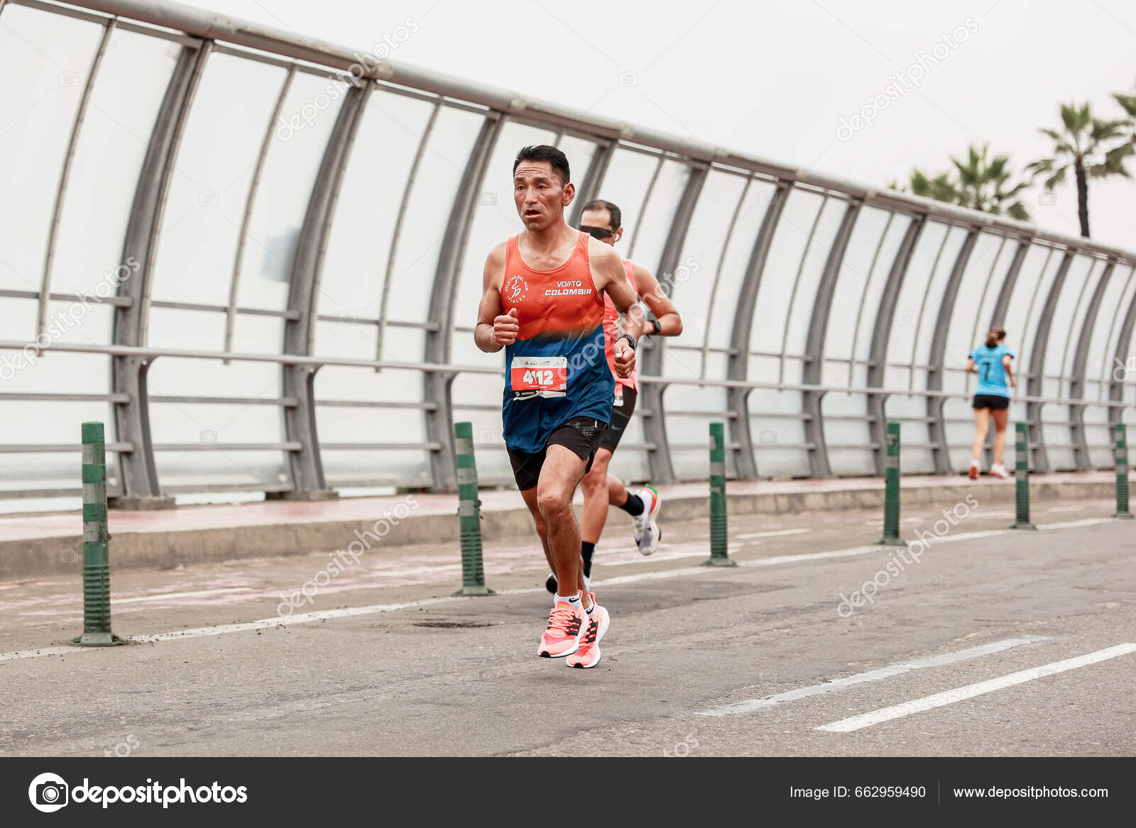 Lima Peru May 2023 Running Athletes Which Competing Lima Marathon ...