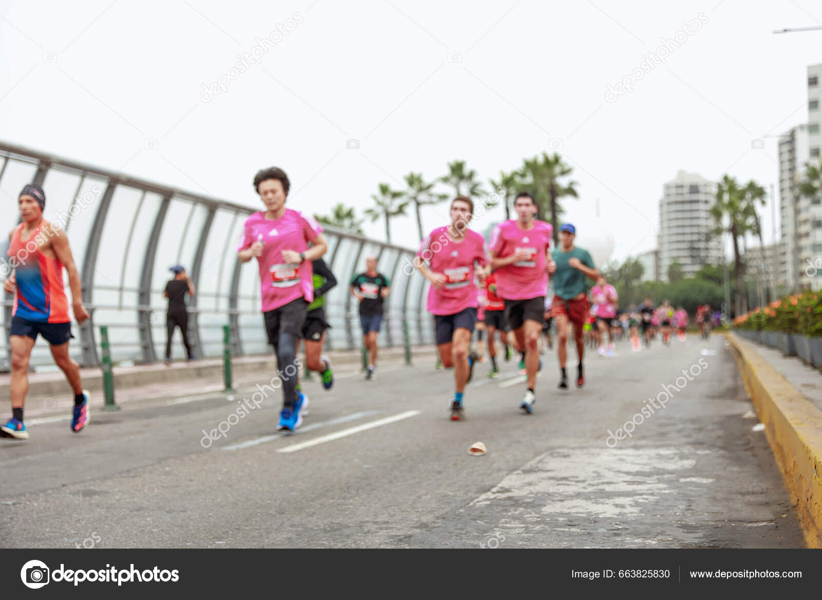 Lima Peru May 2023 Athletes Compete Lima Marathon 42K 2023 — Stock ...