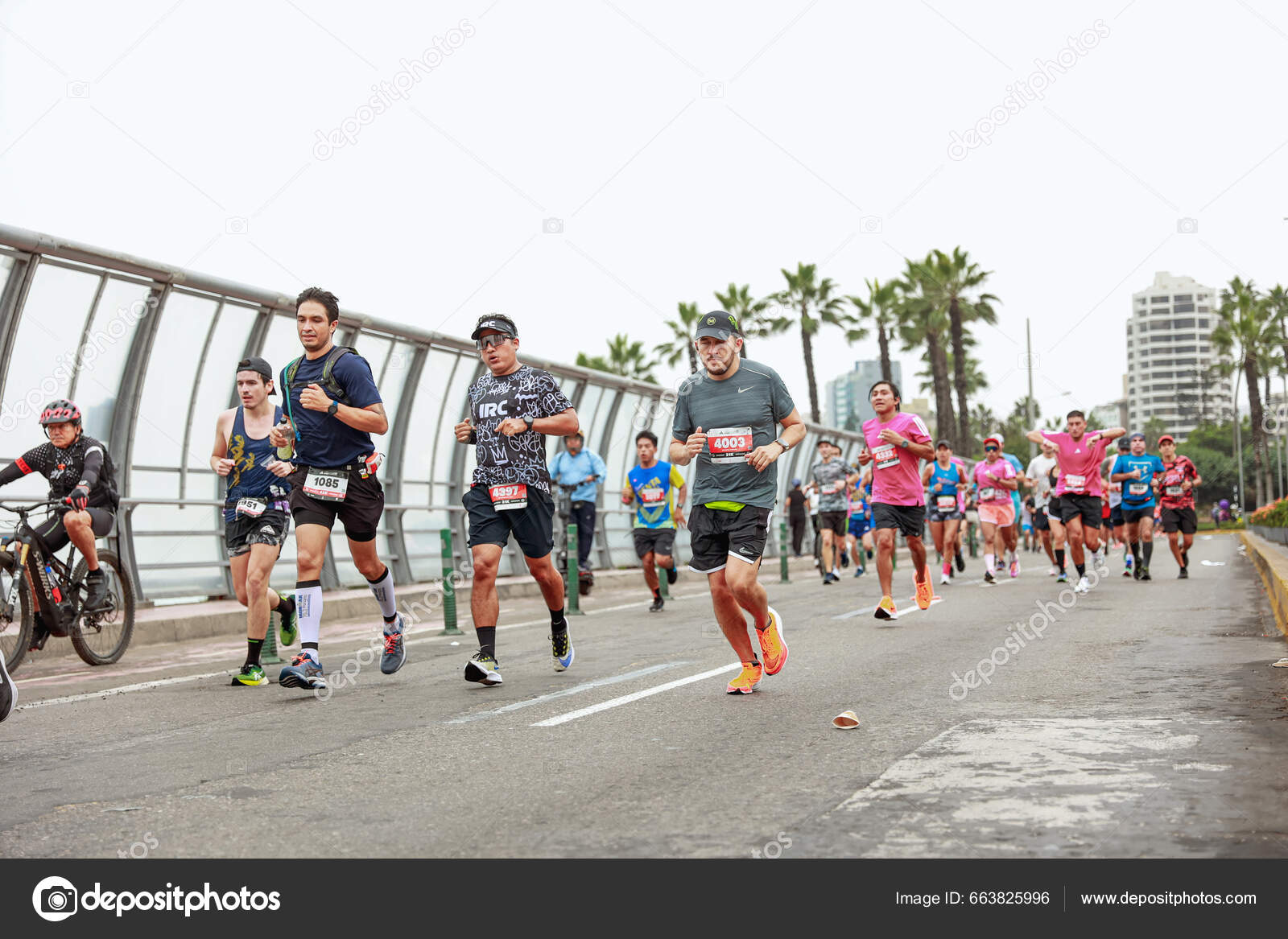 Lima Peru May 2023 Athletes Compete Lima Marathon 42K 2023 — Stock ...