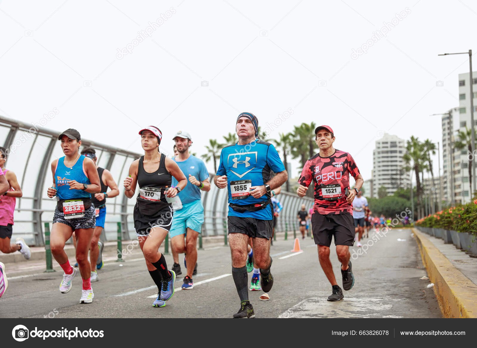 Lima Peru May 2023 Athletes Compete Lima Marathon 42K 2023 — Stock ...