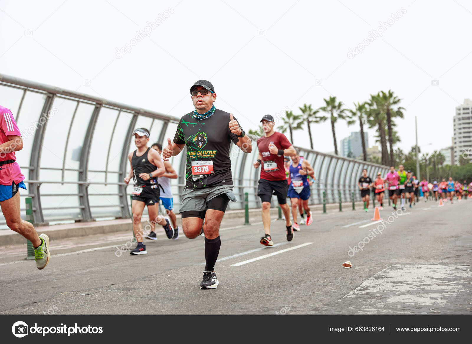 Lima Peru May 2023 Athletes Compete Lima Marathon 42K 2023 — Stock ...