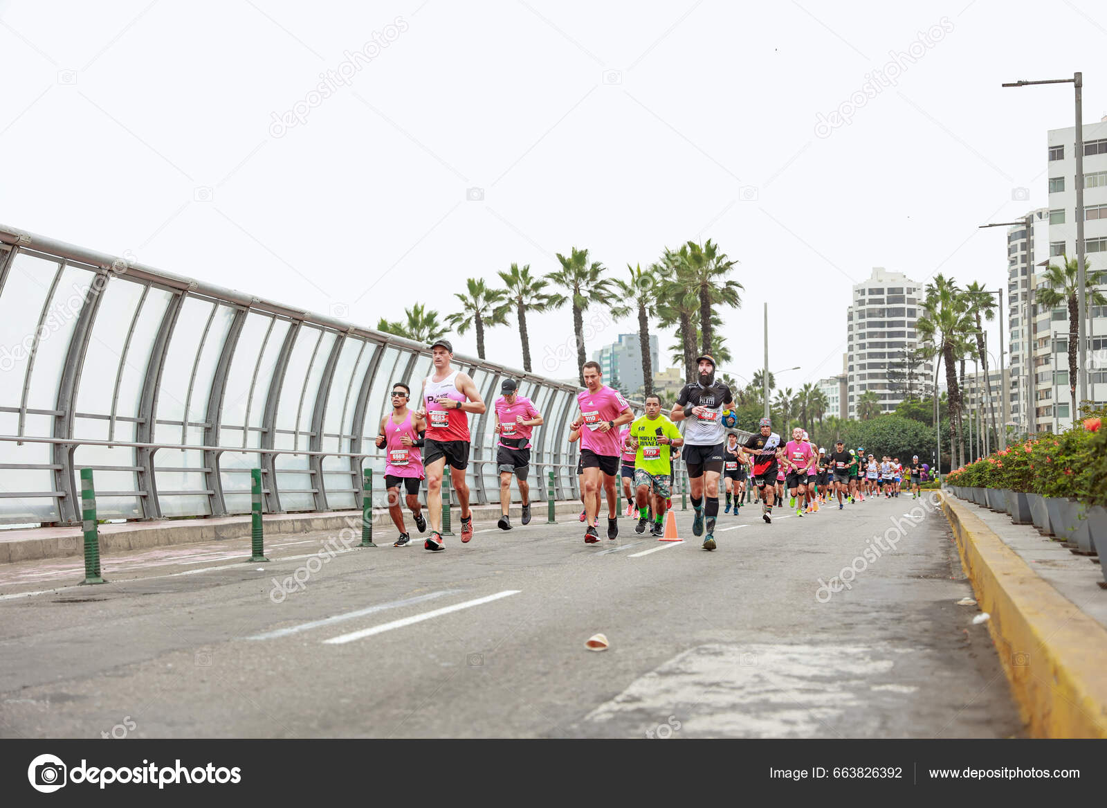 Lima Peru May 2023 Athletes Compete Lima Marathon 42K 2023 — Stock ...
