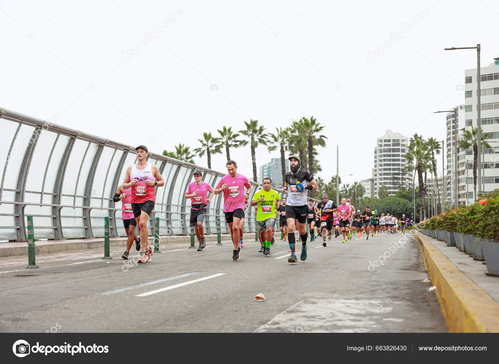 Lima Peru May 2023 Athletes Compete Lima Marathon 42K 2023 — Stock ...