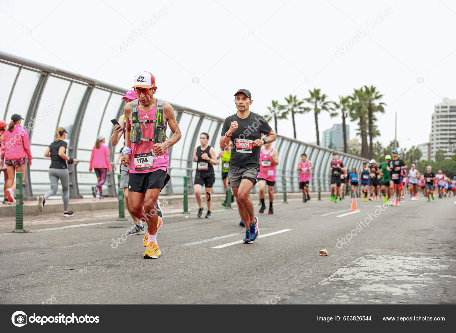 Lima Peru May 2023 Athletes Compete Lima Marathon 42K 2023 — Stock ...