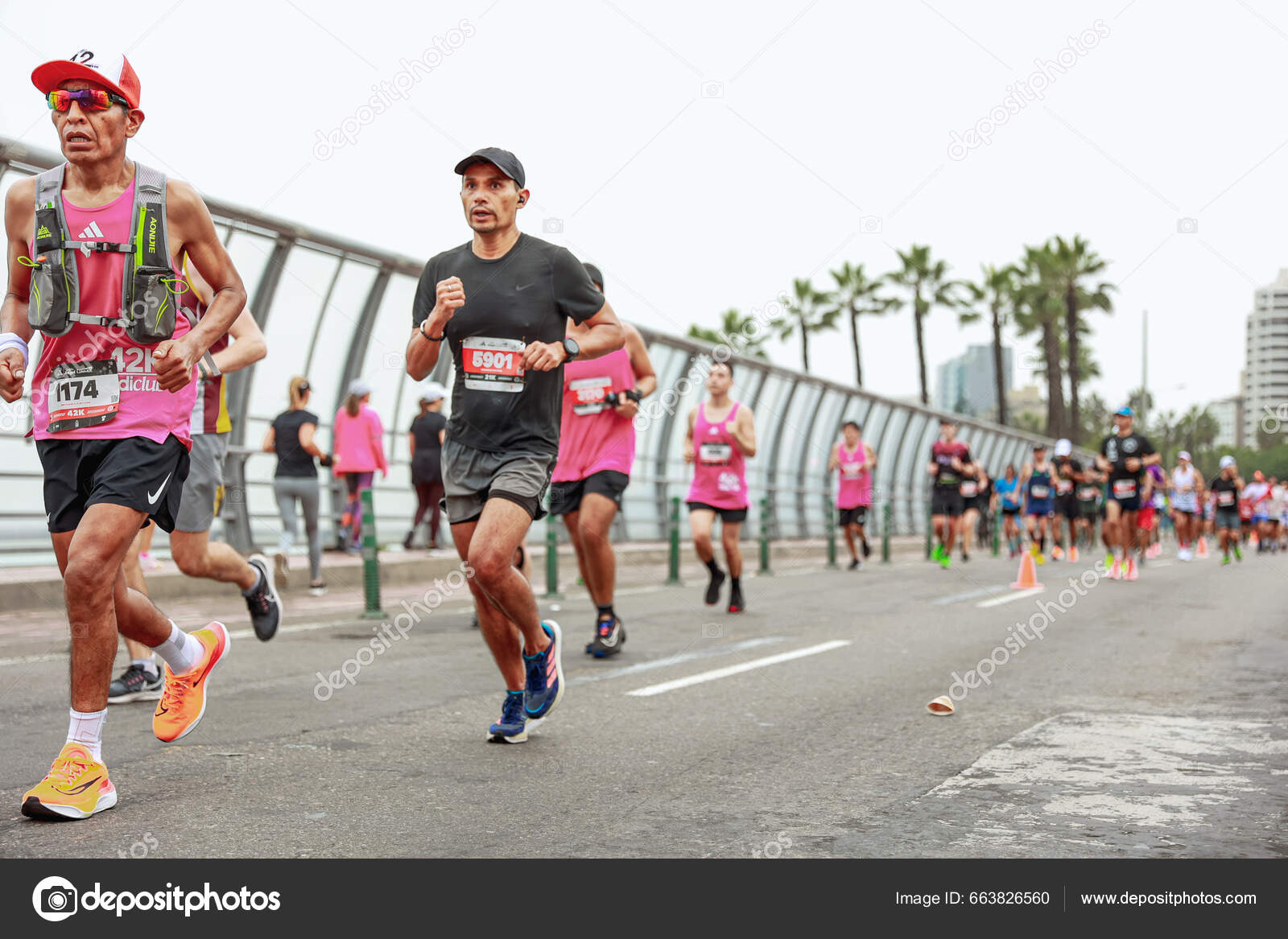 Lima Peru May 2023 Athletes Compete Lima Marathon 42K 2023 — Stock ...