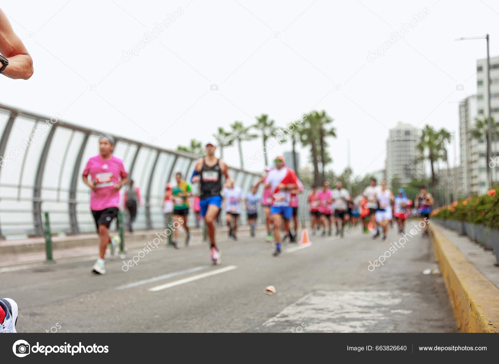 Lima Peru May 2023 Athletes Compete Lima Marathon 42K 2023 — Stock ...