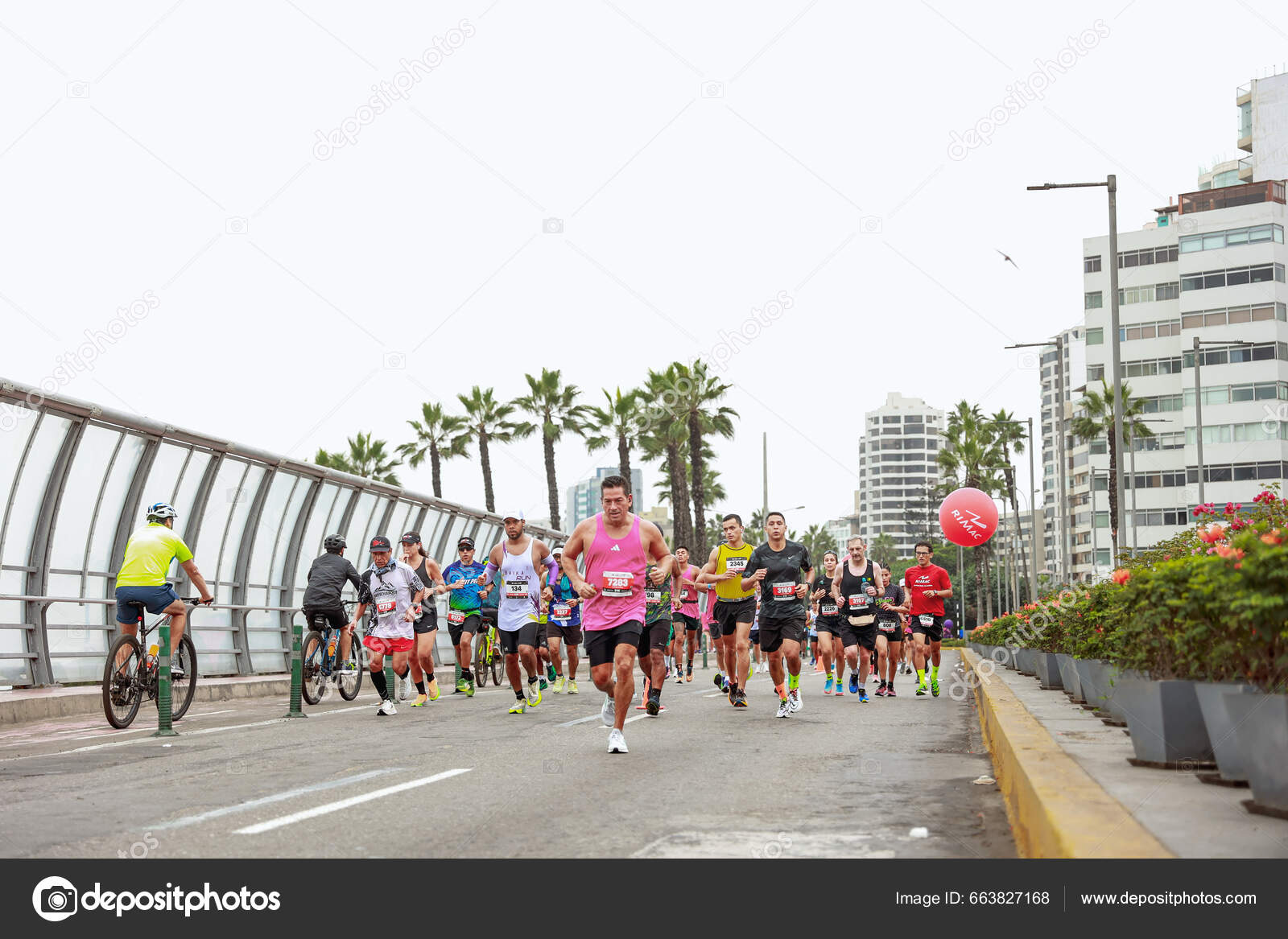 Lima Peru May 2023 Athletes Compete Lima Marathon 42K 2023 — Stock ...