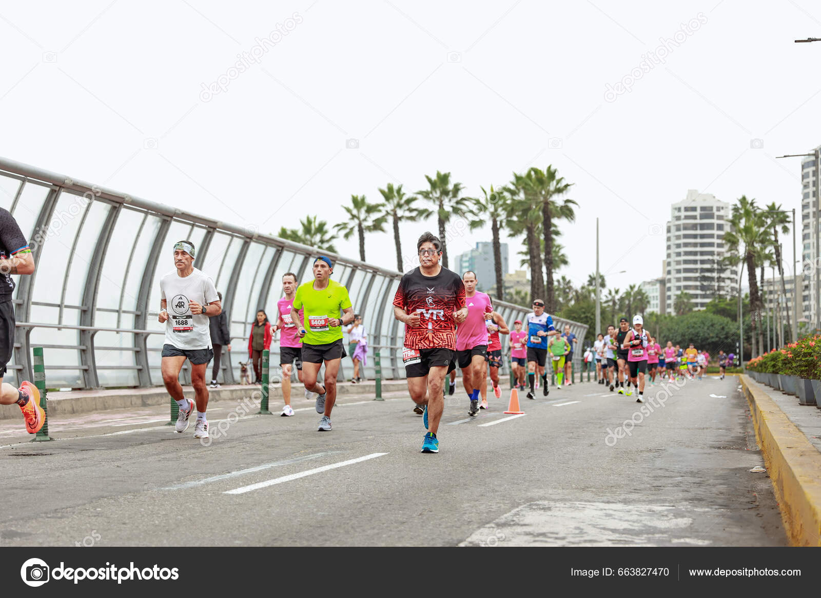 Lima Peru May 2023 Athletes Compete Lima Marathon 42K 2023 — Stock ...