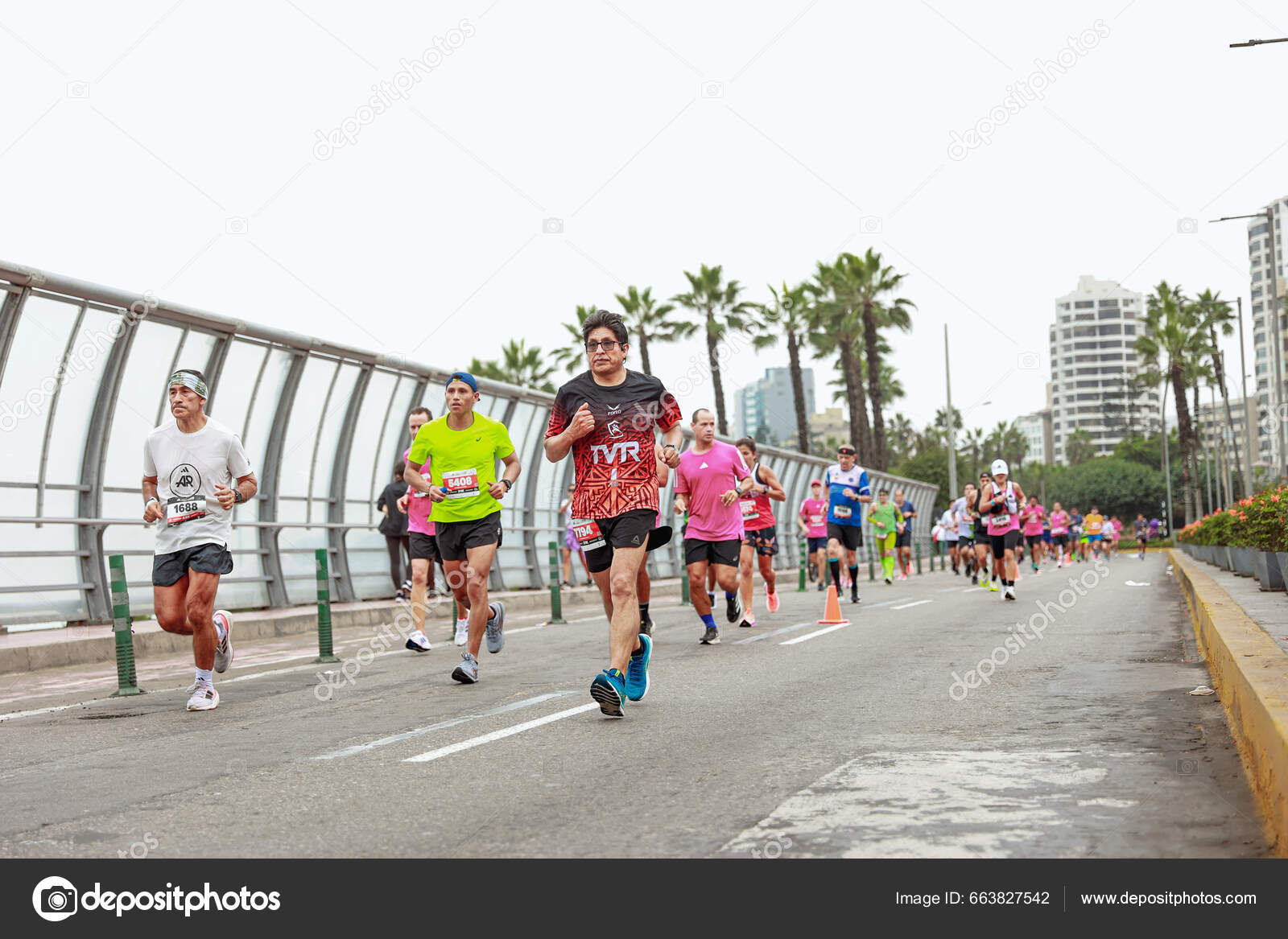 Lima Peru May 2023 Athletes Compete Lima Marathon 42K 2023 — Stock ...