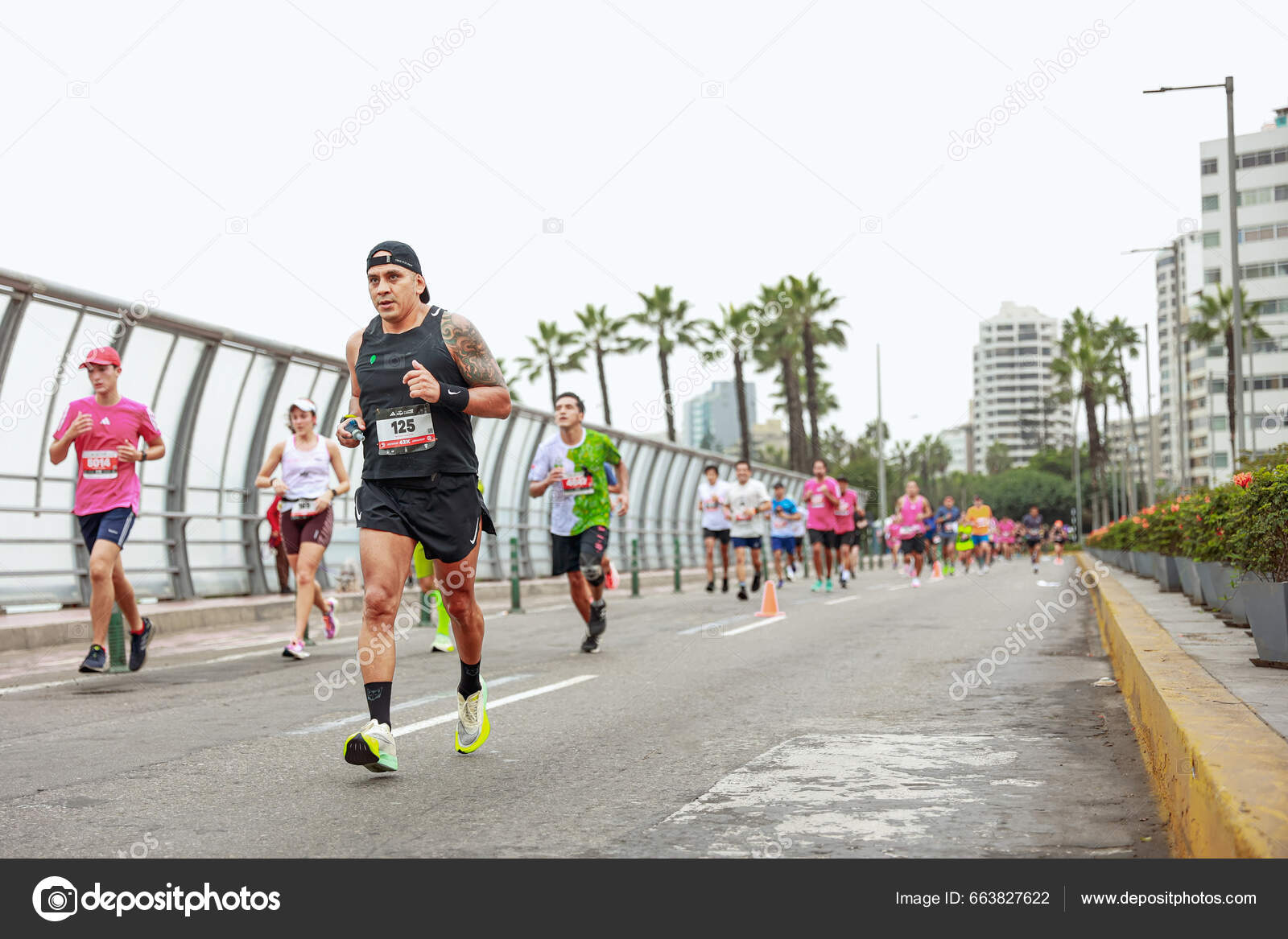 Lima Peru May 2023 Athletes Compete Lima Marathon 42K 2023 — Stock ...