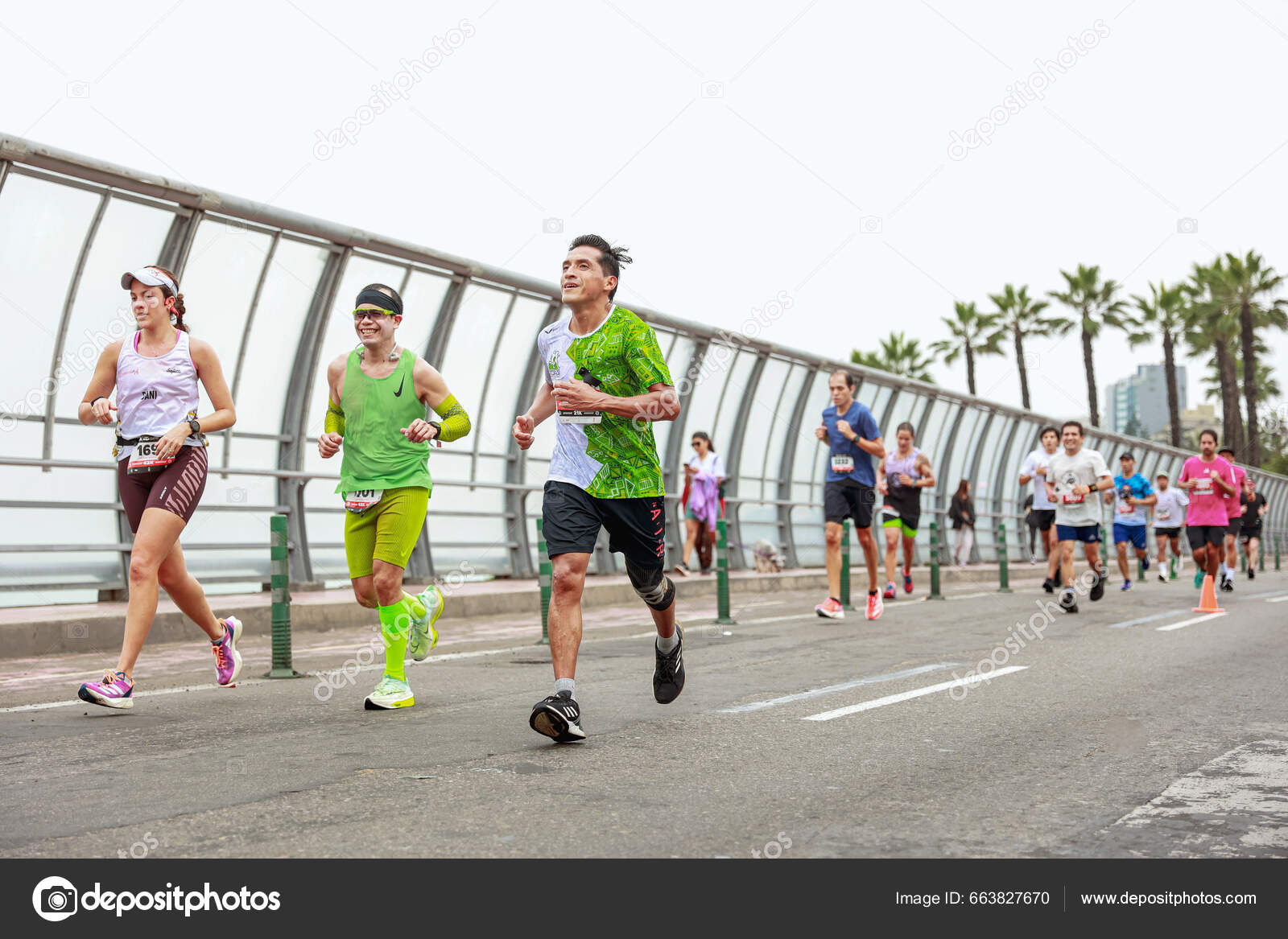 Lima Peru May 2023 Athletes Compete Lima Marathon 42K 2023 — Stock ...