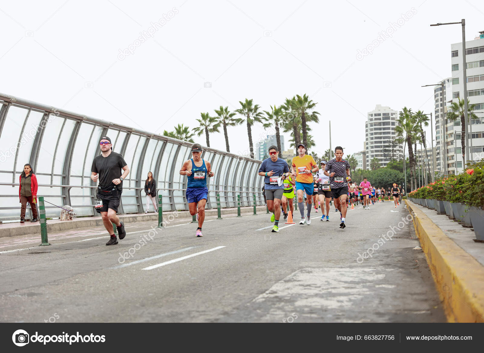 Lima Peru May 2023 Athletes Compete Lima Marathon 42K 2023 — Stock ...