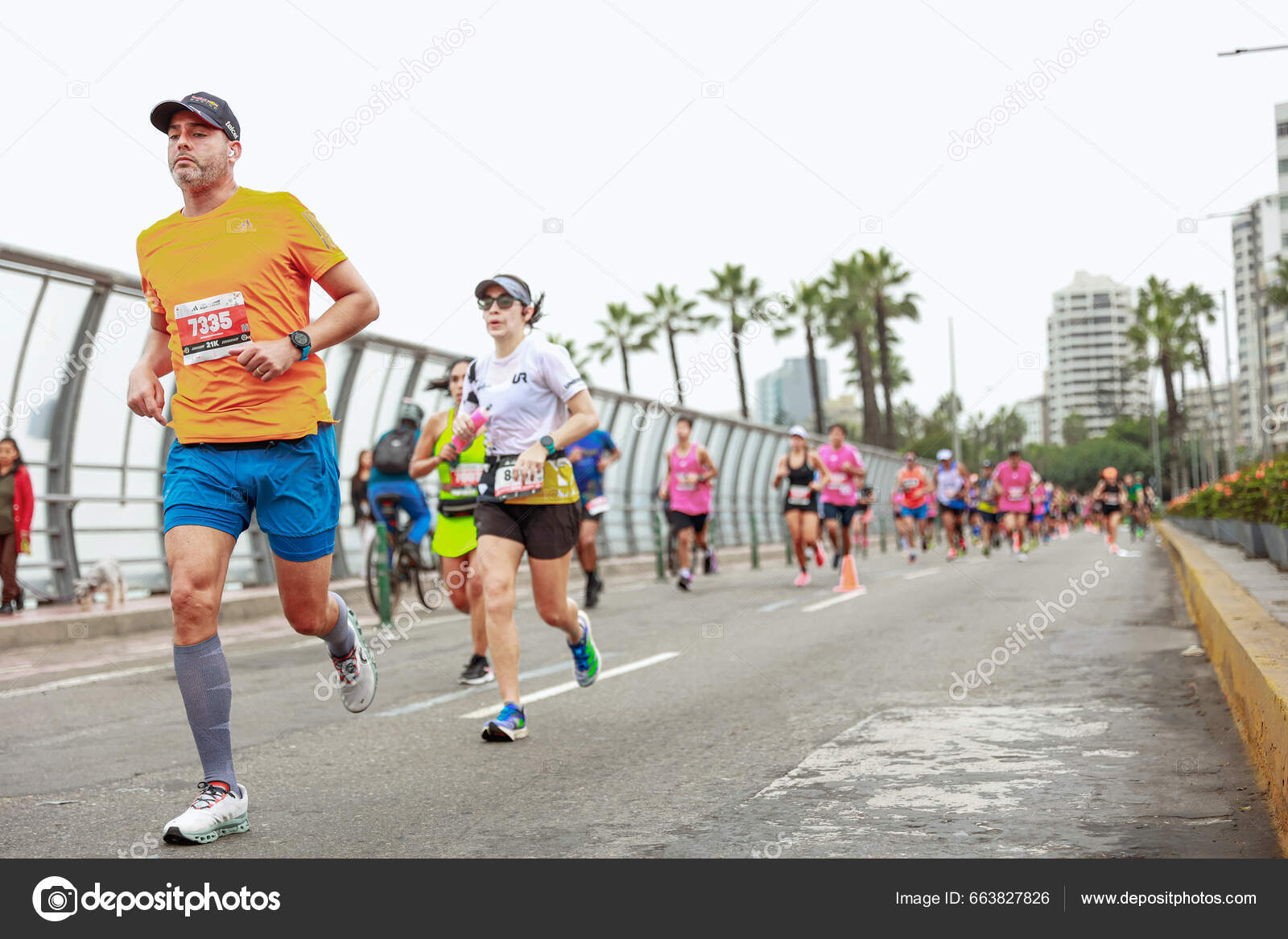 Lima Peru May 2023 Athletes Compete Lima Marathon 42K 2023 — Stock ...