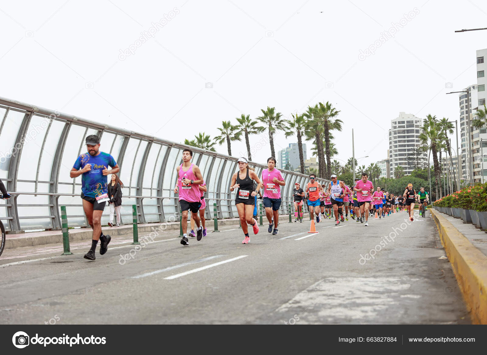 Lima Peru May 2023 Athletes Compete Lima Marathon 42K 2023 — Stock ...