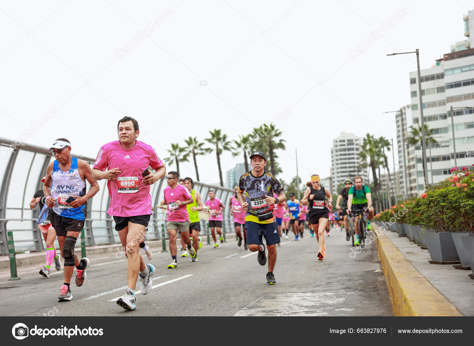 Lima Peru May 2023 Athletes Compete Lima Marathon 42K 2023 — Stock ...