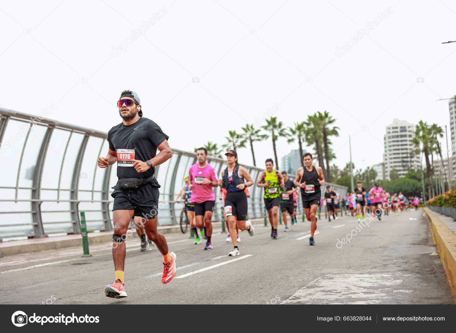 Lima Peru May 2023 Athletes Compete Lima Marathon 42K 2023 — Stock ...