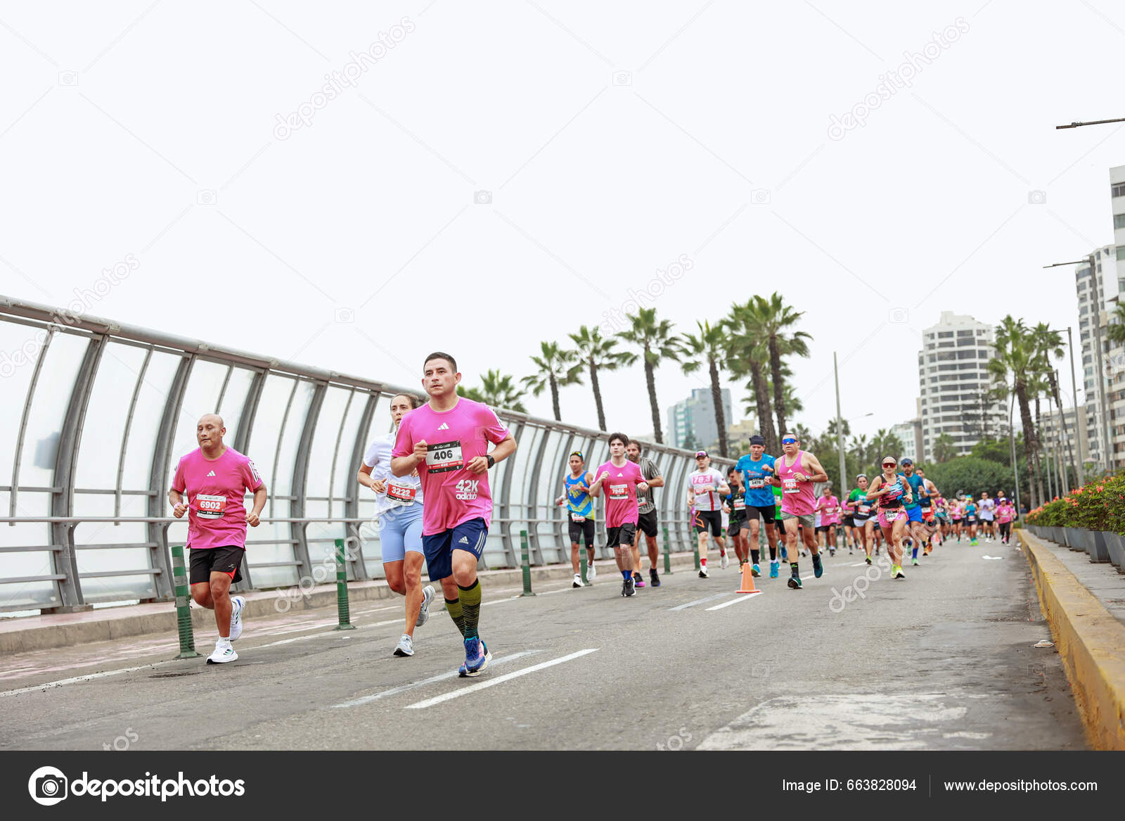 Lima Peru May 2023 Athletes Compete Lima Marathon 42K 2023 — Stock ...