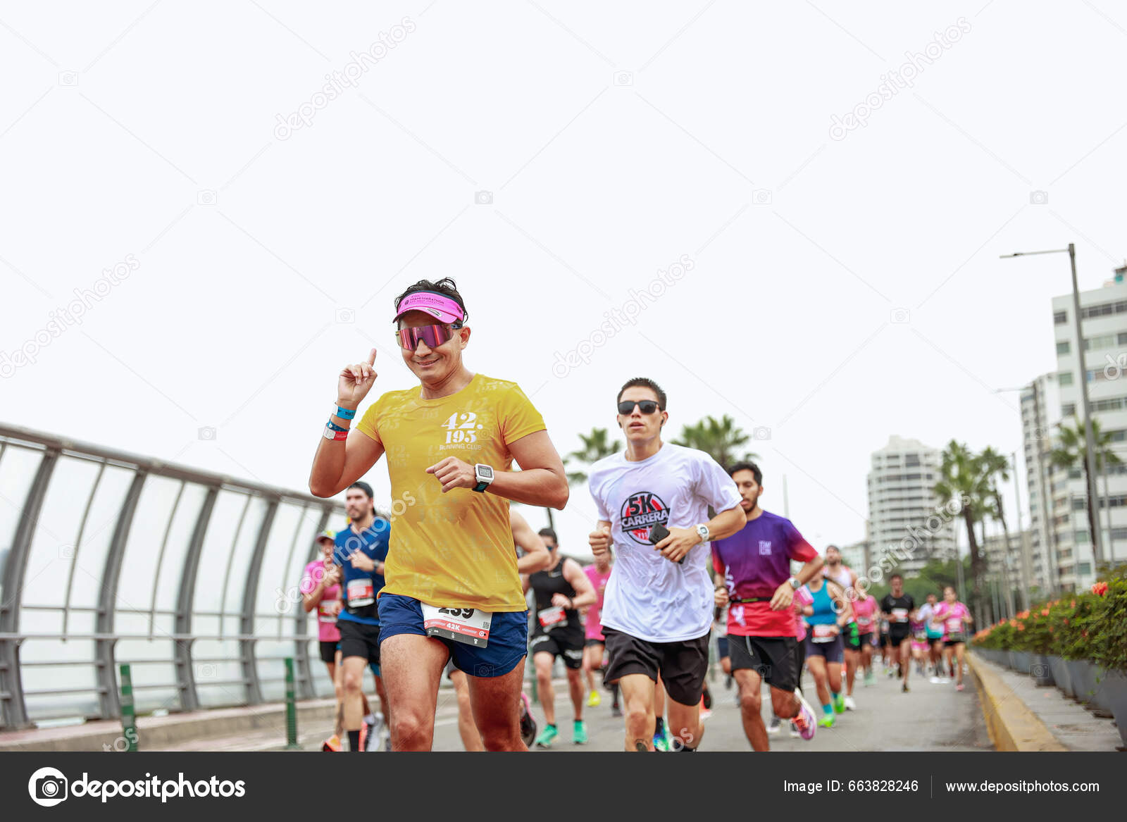 Lima Peru May 2023 Athletes Compete Lima Marathon 42K 2023 — Stock ...