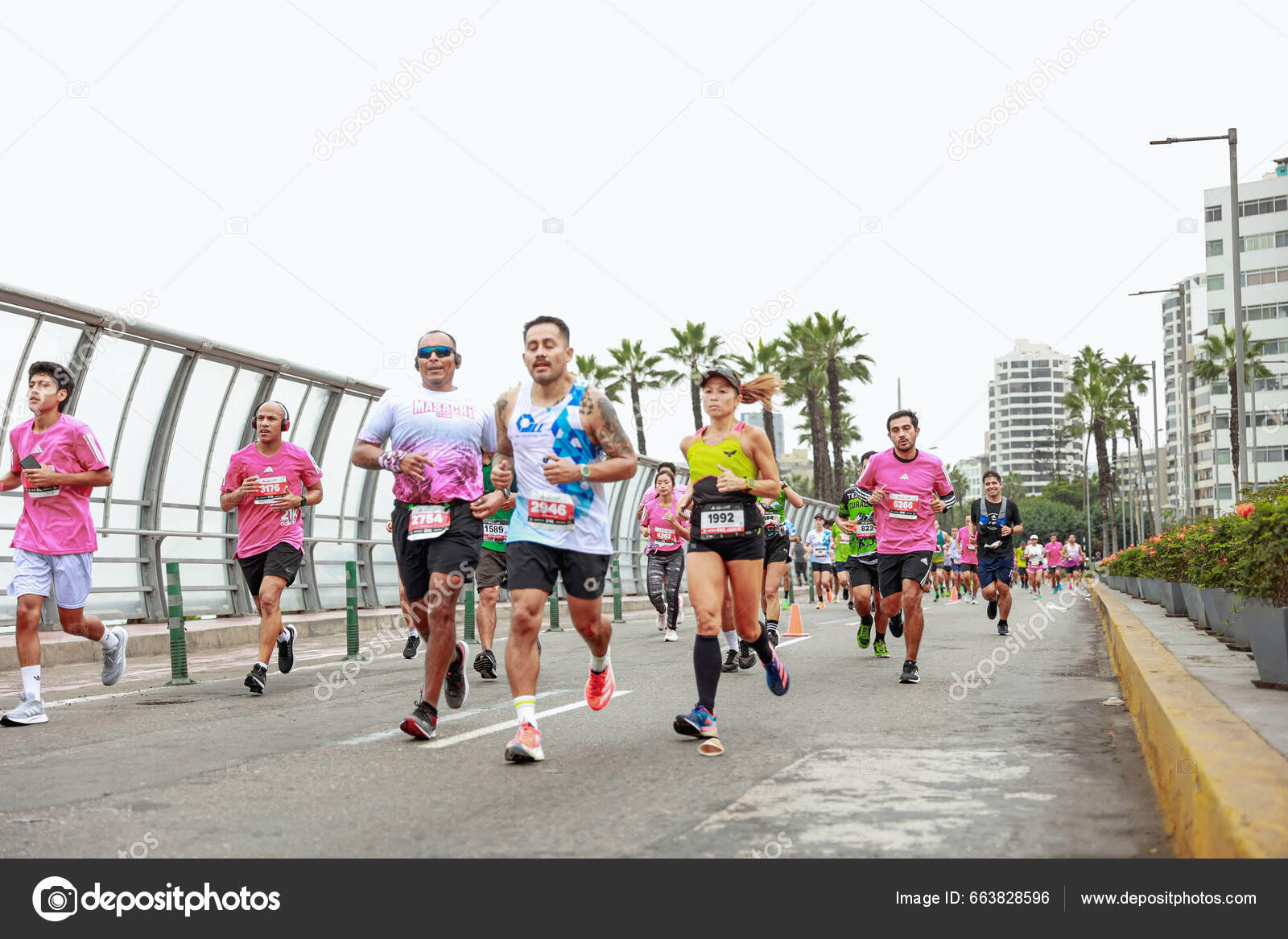 Lima Peru May 2023 Athletes Compete Lima Marathon 42K 2023 — Stock ...