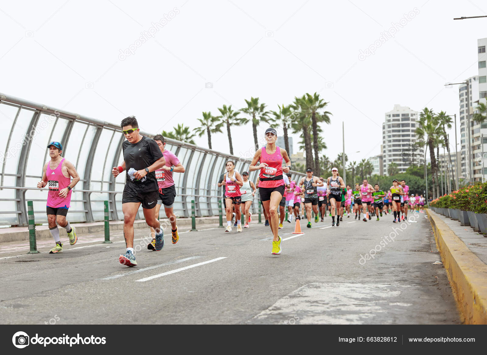 Lima Peru May 2023 Athletes Compete Lima Marathon 42K 2023 — Stock ...