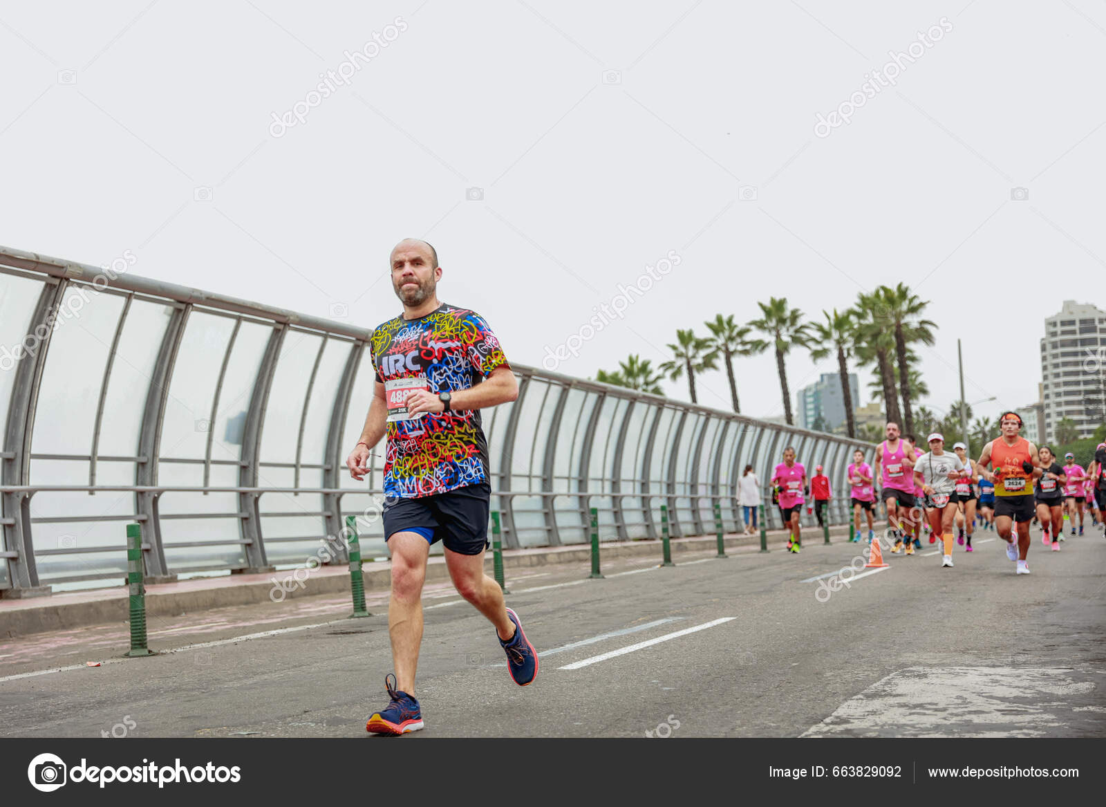 Lima Peru May 2023 Athletes Compete Lima Marathon 42K 2023 — Stock ...