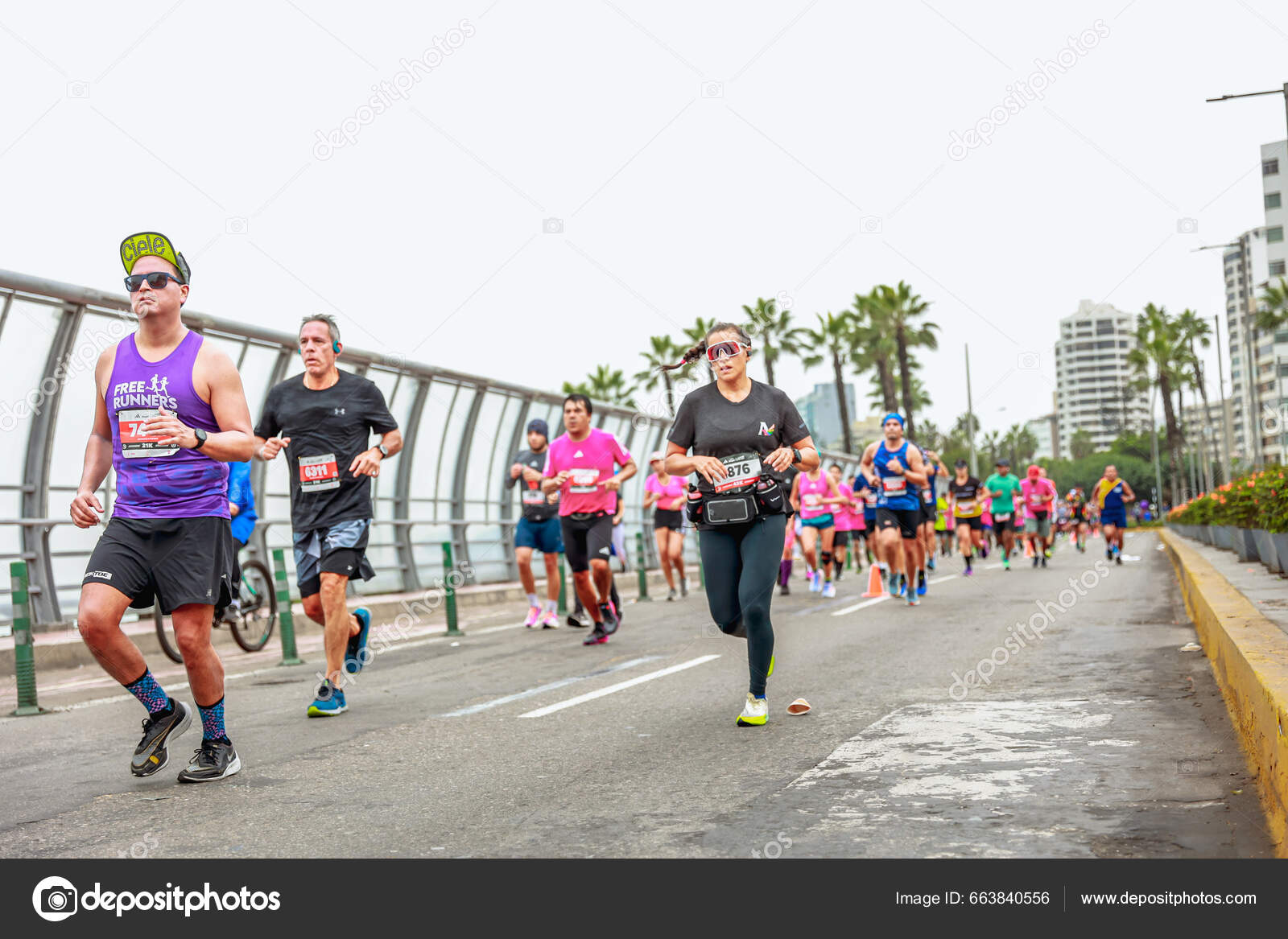 Lima Peru May 2023 Athletes Compete Lima Marathon 42K 2023 — Stock ...